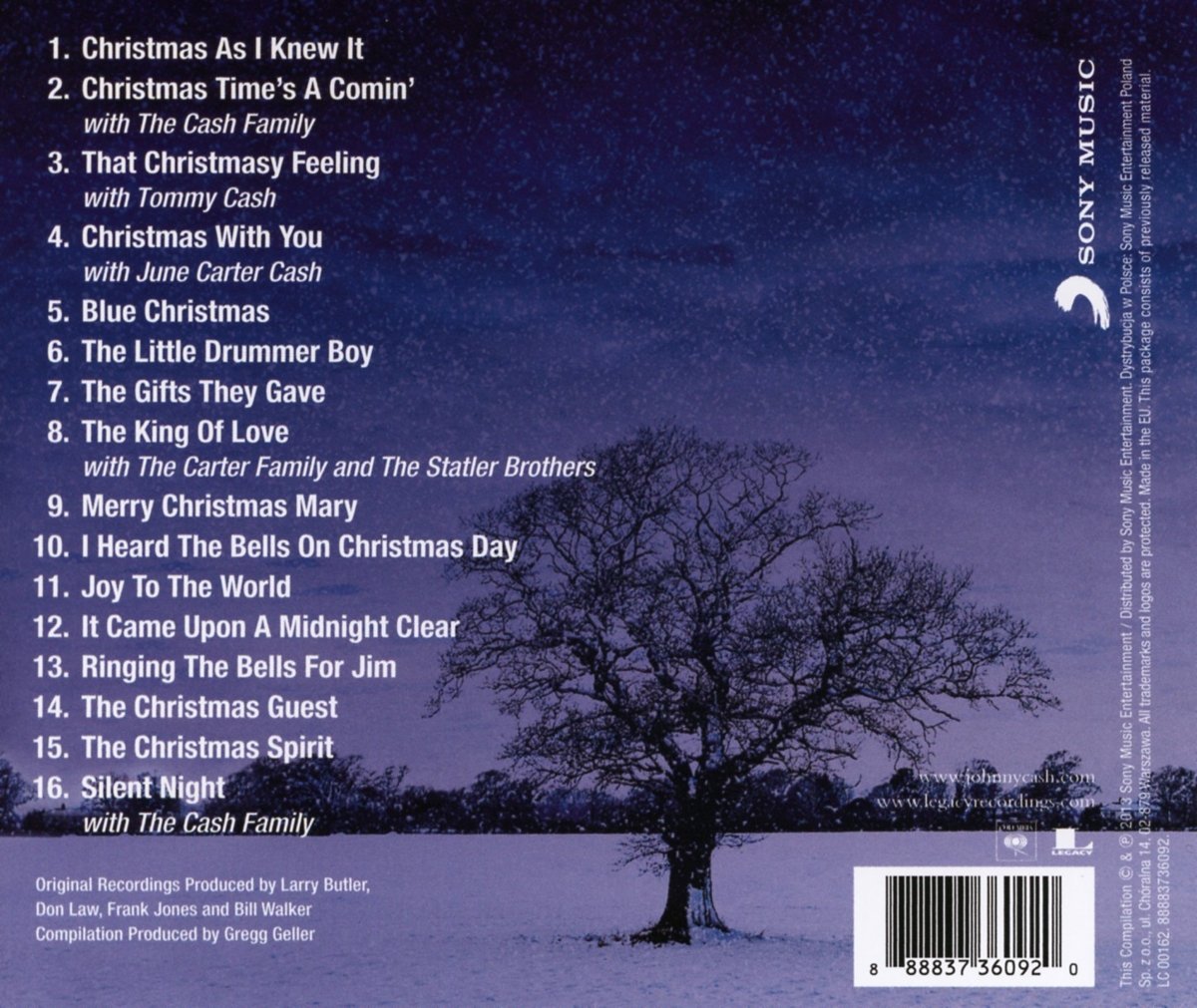 Johnny Cash The Classic Christmas Album : Back | CD Covers | Cover ...